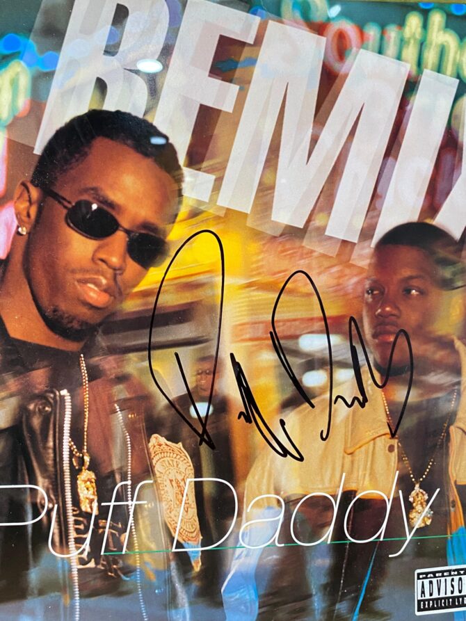 CUADRO CON VINIL Sean Combs Puff Daddy (JSA)